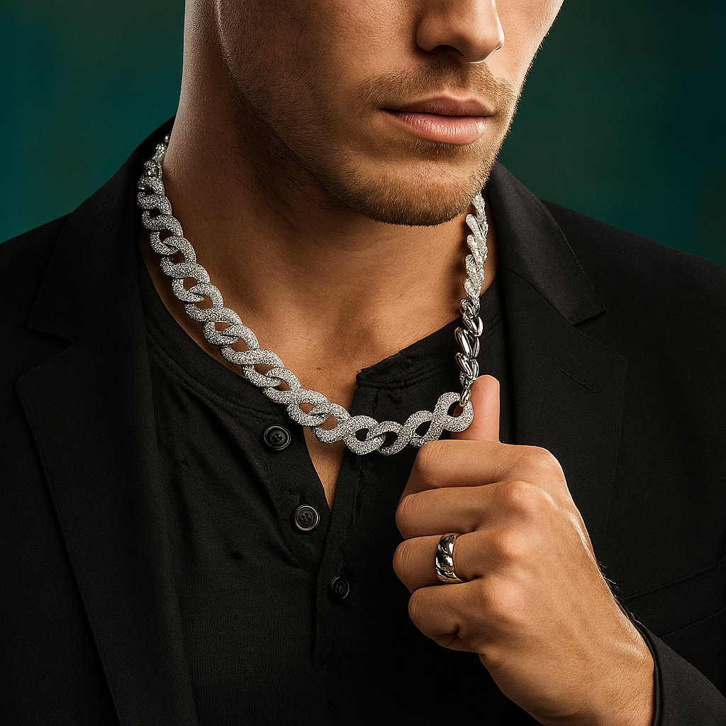 ICED Infinity Cuban Link Chain – THE ANNEAUX